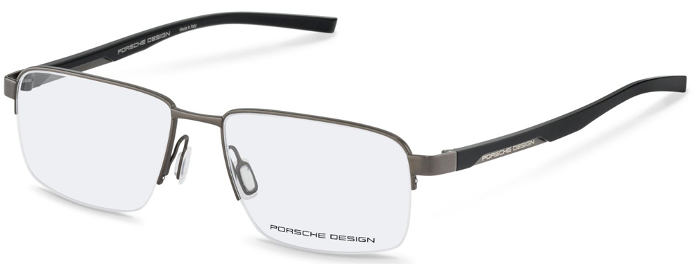 PORSCHE DESIGN 'P8747' Semi-Rimless Glasses InternetSpecs.co.uk