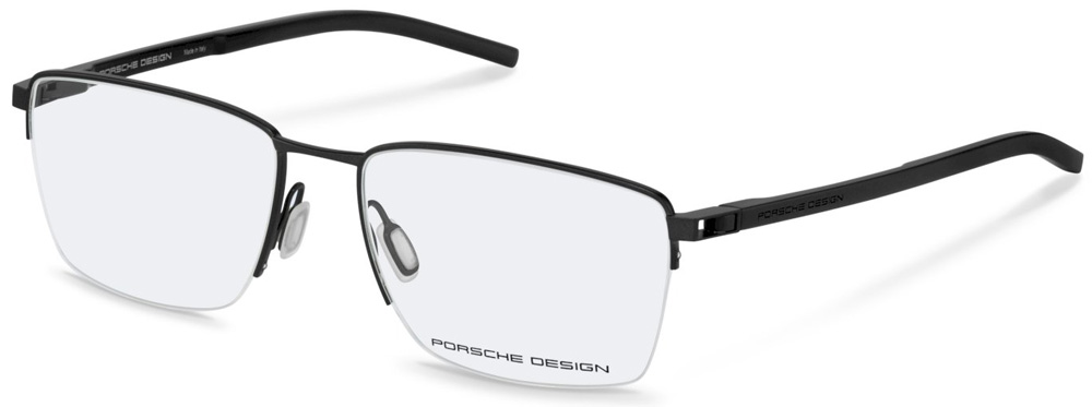 PORSCHE DESIGN 'P8757' Semi-Rimless Glasses InternetSpecs.co.uk